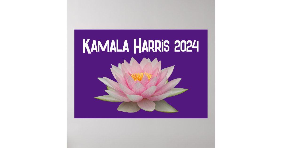 Kamala Harris Lotus 2024 Poster | Zazzle