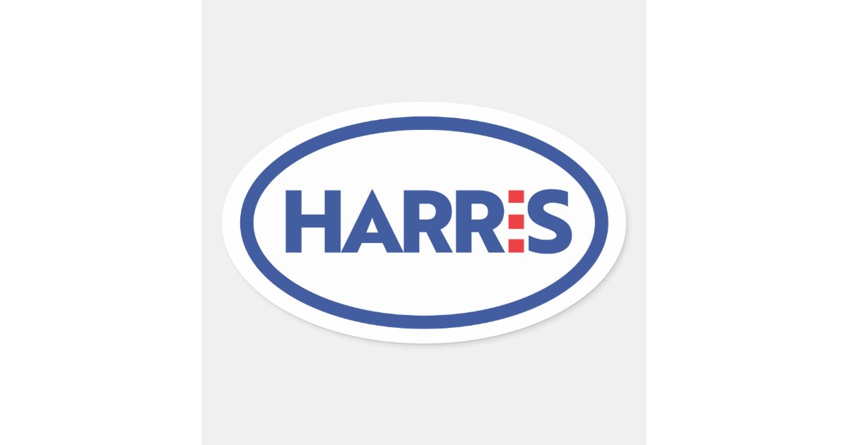 Kamala Harris Oval Sticker | Zazzle