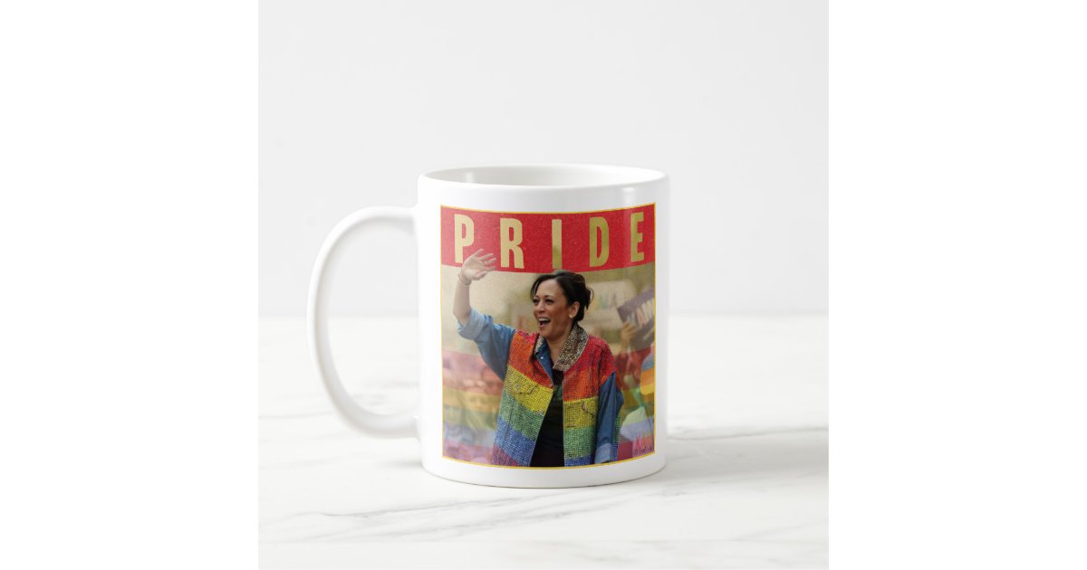 Kamala Harris PRIDE mug | Zazzle