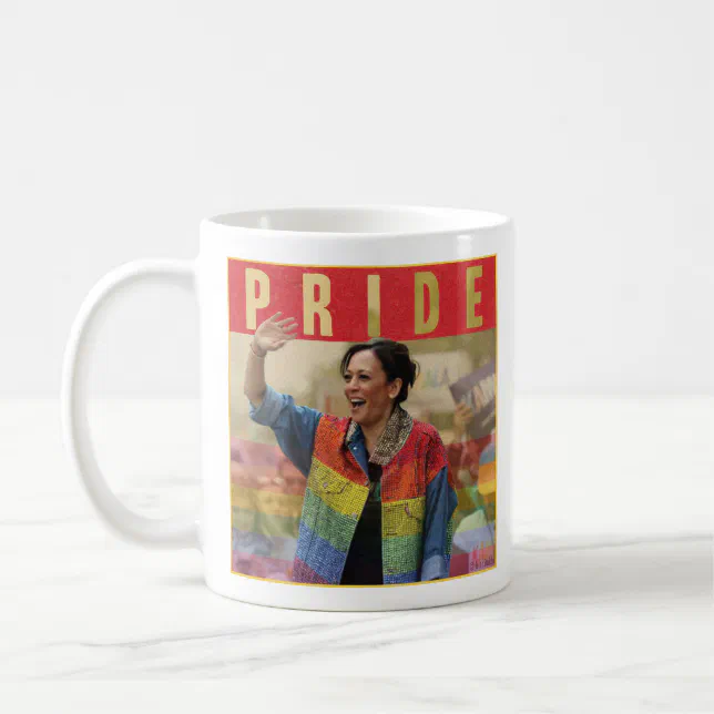 Kamala Harris PRIDE mug | Zazzle