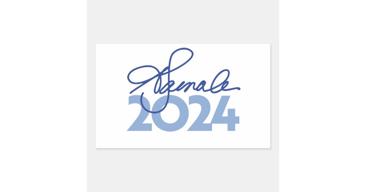 Kamala Harris Signature 2024 Rectangular Sticker | Zazzle