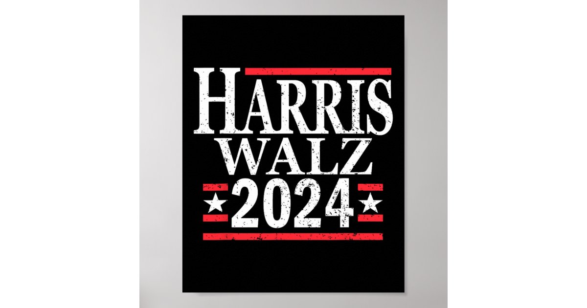 Kamala Harris Tim Walz 2024 Poster | Zazzle