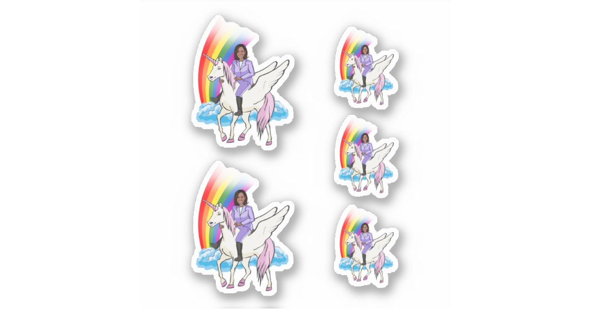 Kamala Harris Unicorn 2024 Sticker | Zazzle