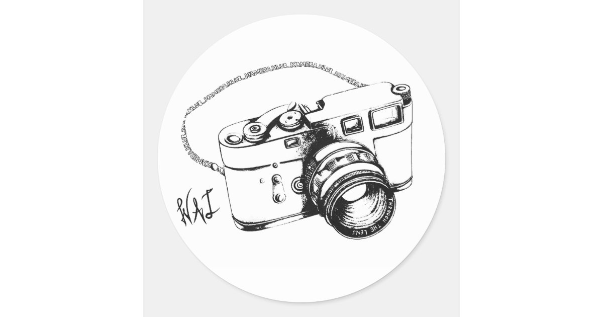 Kamera Klub (Stickers) Classic Round Sticker | Zazzle