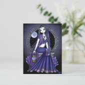 "Kami" Purple Moon Sari Fairy Postcard | Zazzle