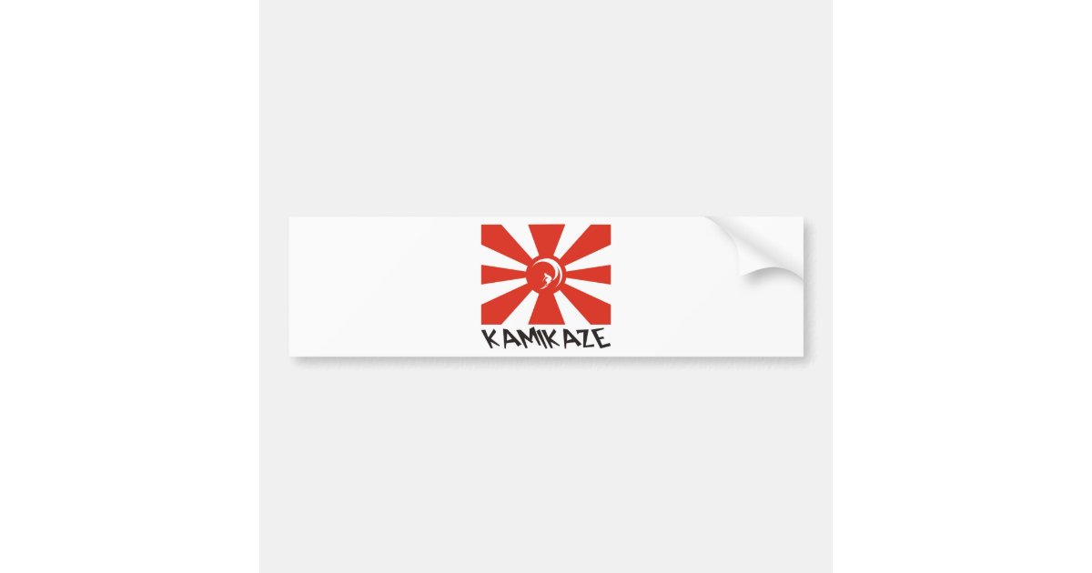 Kamikaze Surf Bumper Sticker | Zazzle