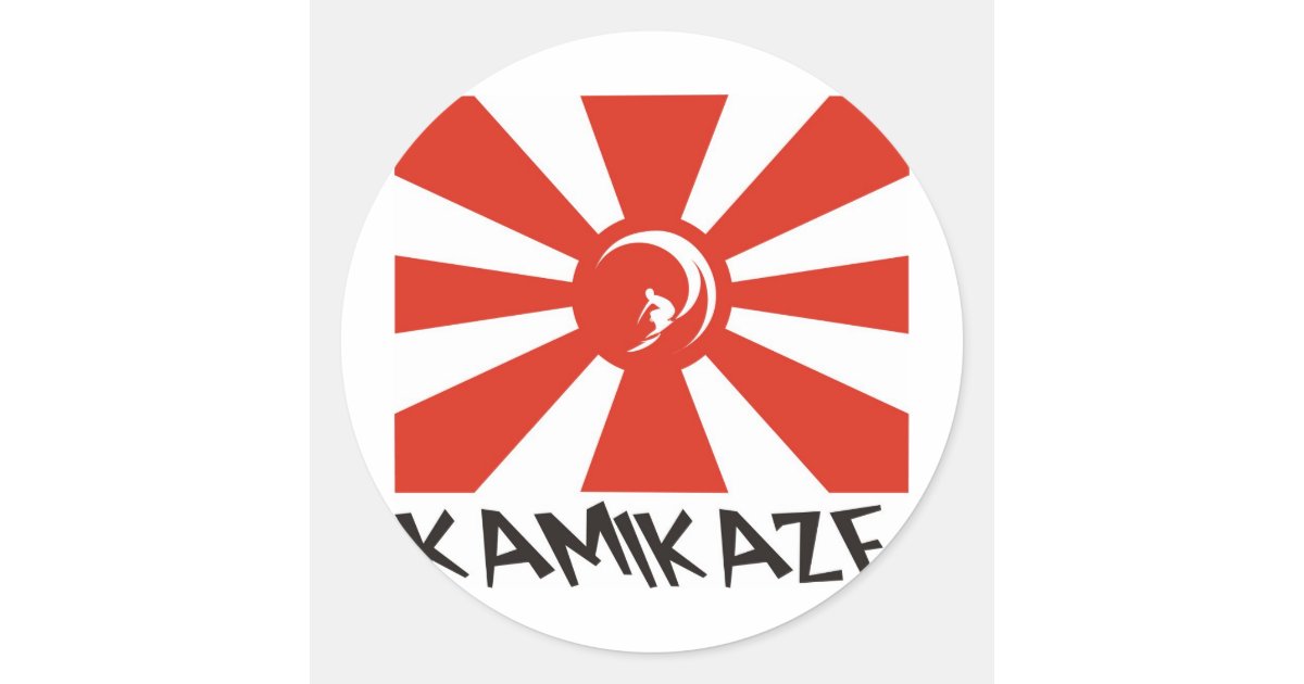 Kamikaze Surf Classic Round Sticker | Zazzle