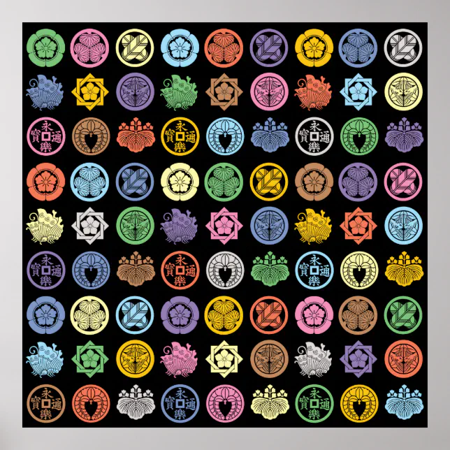 kamon pattern3 poster | Zazzle