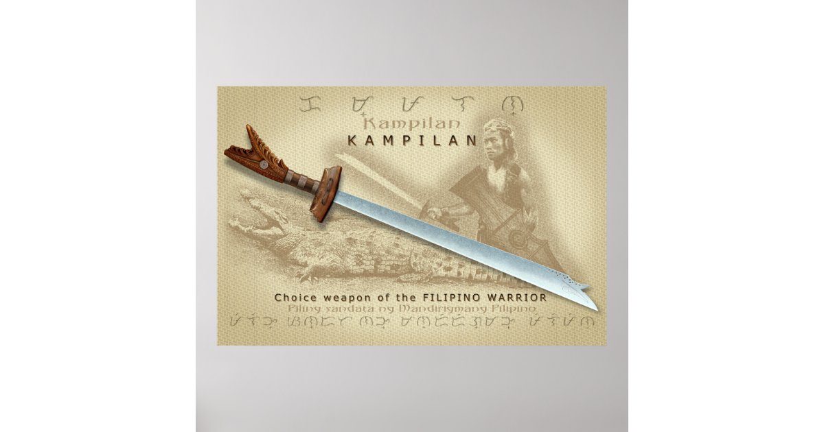 Kampilan Poster | Zazzle