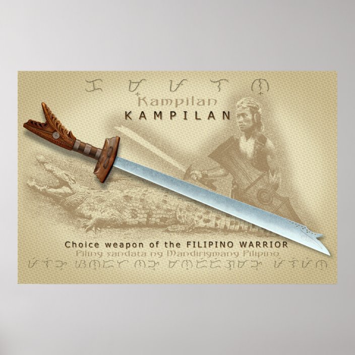Kampilan Poster | Zazzle.com