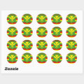 Kanaka Maoli ethnic flag Native Hawaiians Classic Round Sticker | Zazzle
