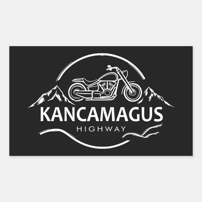 Kancamagus Highway New Hampshire Motorcycle Rectangular Sticker | Zazzle