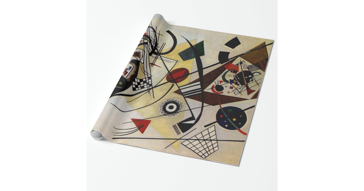 Kandinsky Abstract Art Transverse Line Wrapping Paper | Zazzle