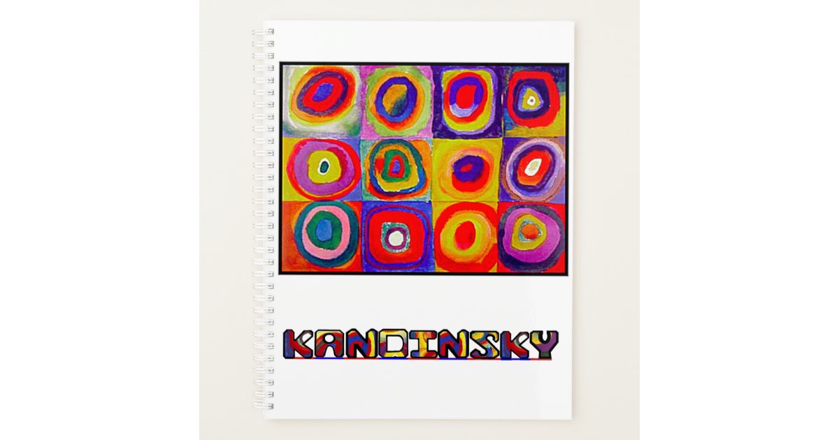 Kandinsky Circles Planner | Zazzle