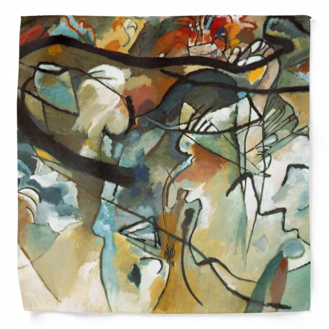 Kandinsky Composition V Abstract Painting Bandana | Zazzle