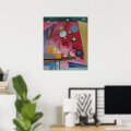 Kandinsky - Heavy Red, famous painting, Poster | Zazzle