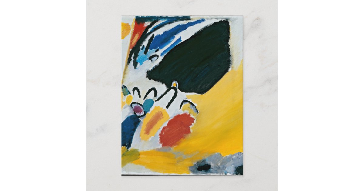Kandinsky Impression III Concert Abstract Painting Postcard | Zazzle