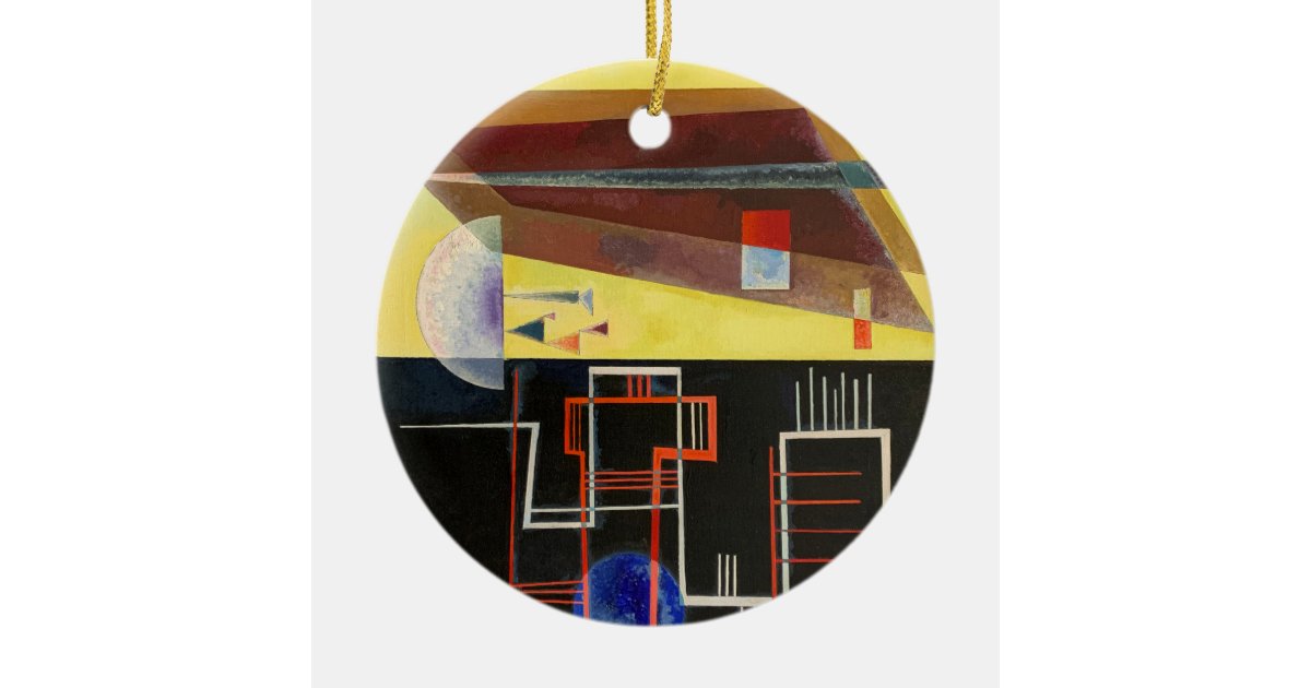 Kandinsky Inner Alliance Abstract Artwork Ceramic Ornament | Zazzle