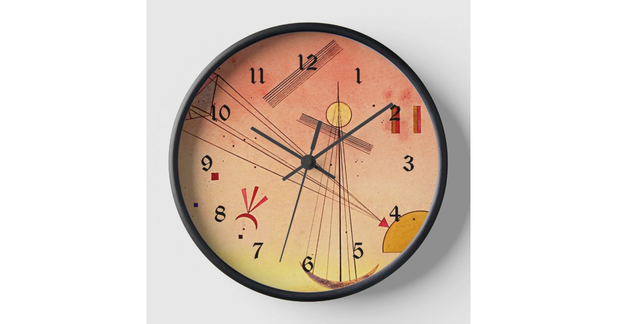 Kandinsky - Light Attachment Clock | Zazzle