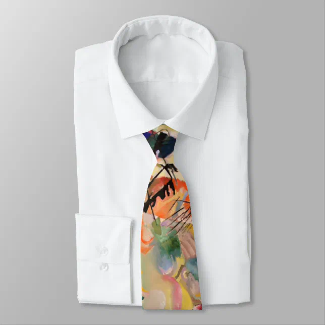 Kandinsky Modern Abstract Painting Artwork Neck Tie | Zazzle