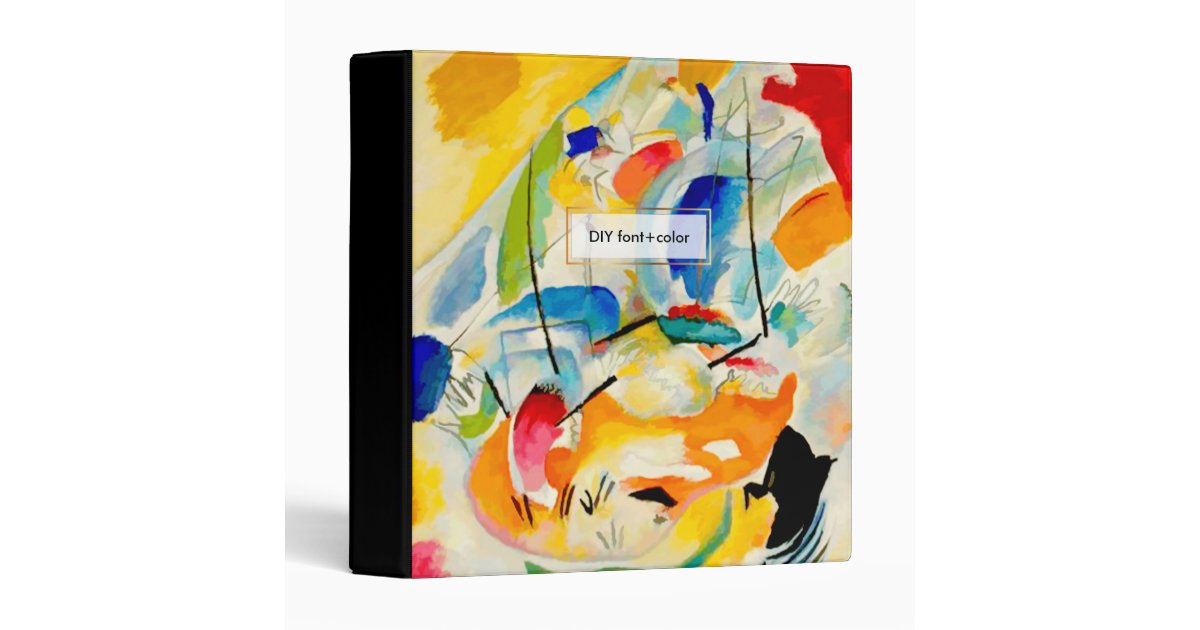 Kandinsky Sea Battle 1913 Binder | Zazzle