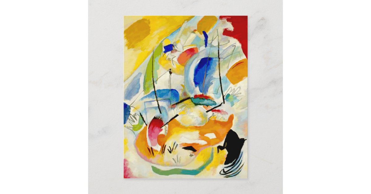 Kandinsky Sea Battle 1913 Postcard | Zazzle