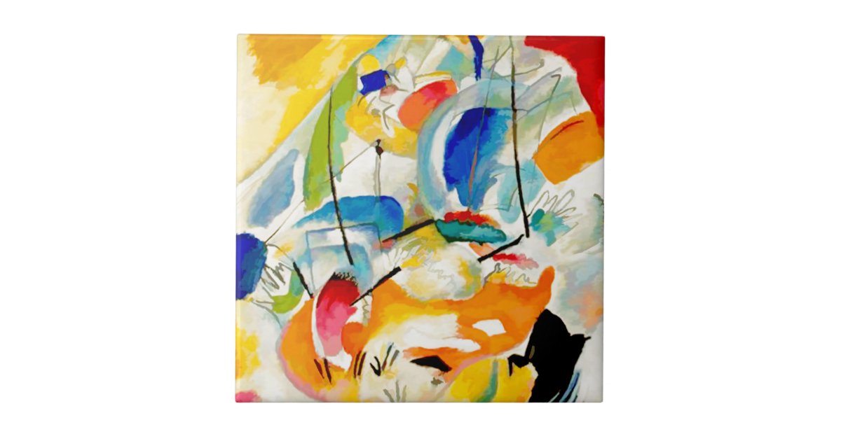 Kandinsky Sea Battle 1913 Tile | Zazzle