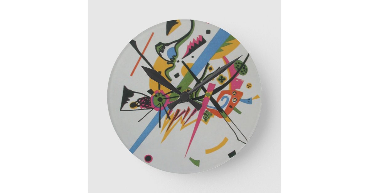 Kandinsky Small Worlds Kleine Welts I Round Clock | Zazzle
