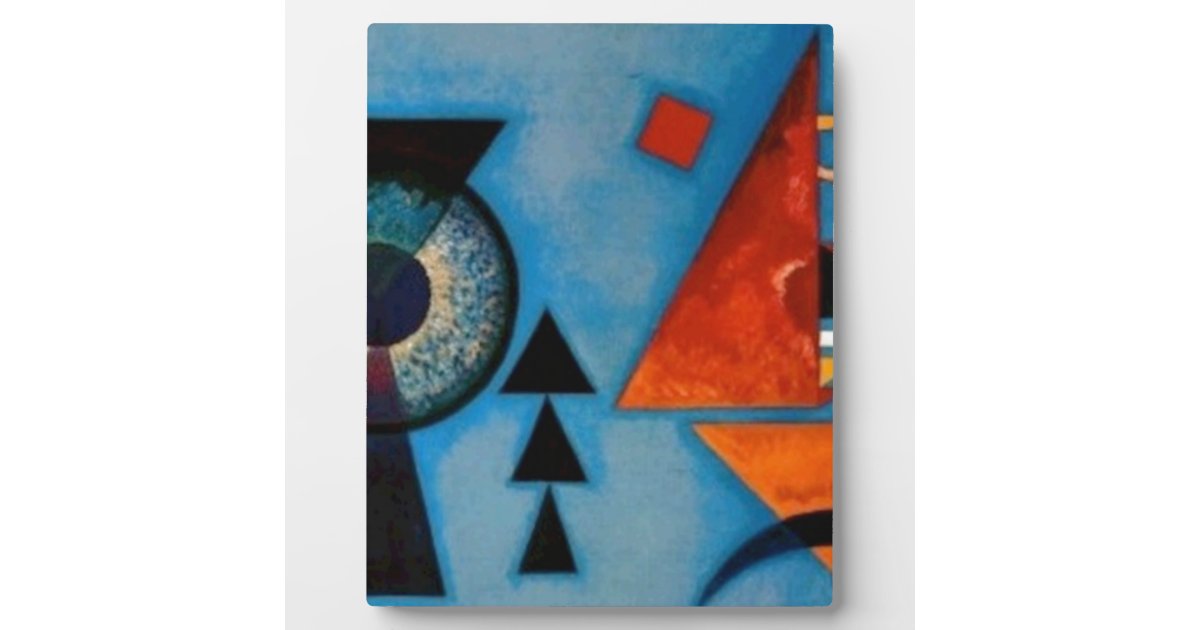 Kandinsky Soft Hard Abstract Plaque | Zazzle
