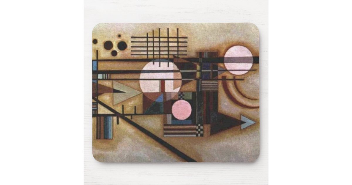 Kandinsky Softened Construction Mouse Pad | Zazzle
