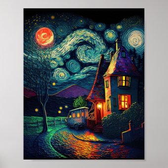Kandinsky - Starry night Poster | Zazzle