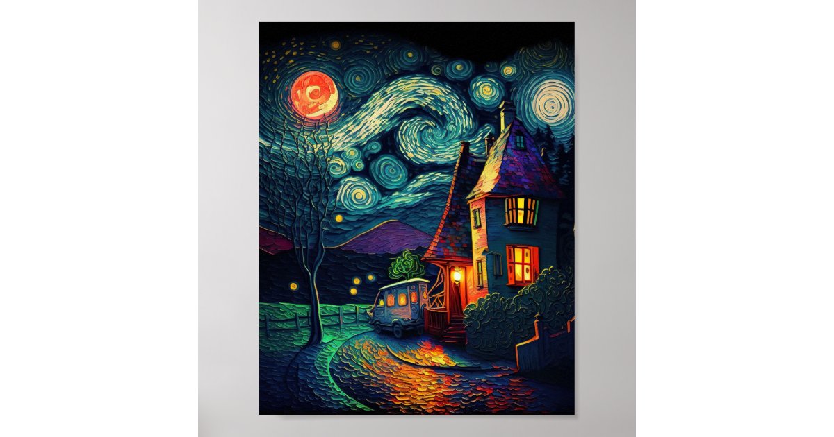 Kandinsky - Starry night Poster | Zazzle