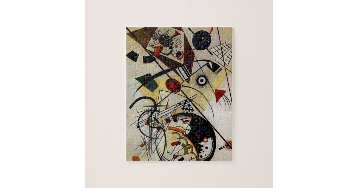 Kandinsky Transverse Unbroken Line Abstract Art Jigsaw Puzzle | Zazzle