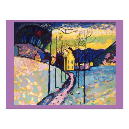 Kandinsky, Winter Landscape, Fine Art Postcard | Zazzle.com