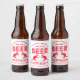 Kangaroo Beer, Australian Christmas Beer Bottle Label | Zazzle