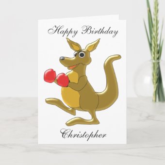 Kangaroo Birthday Card | Zazzle