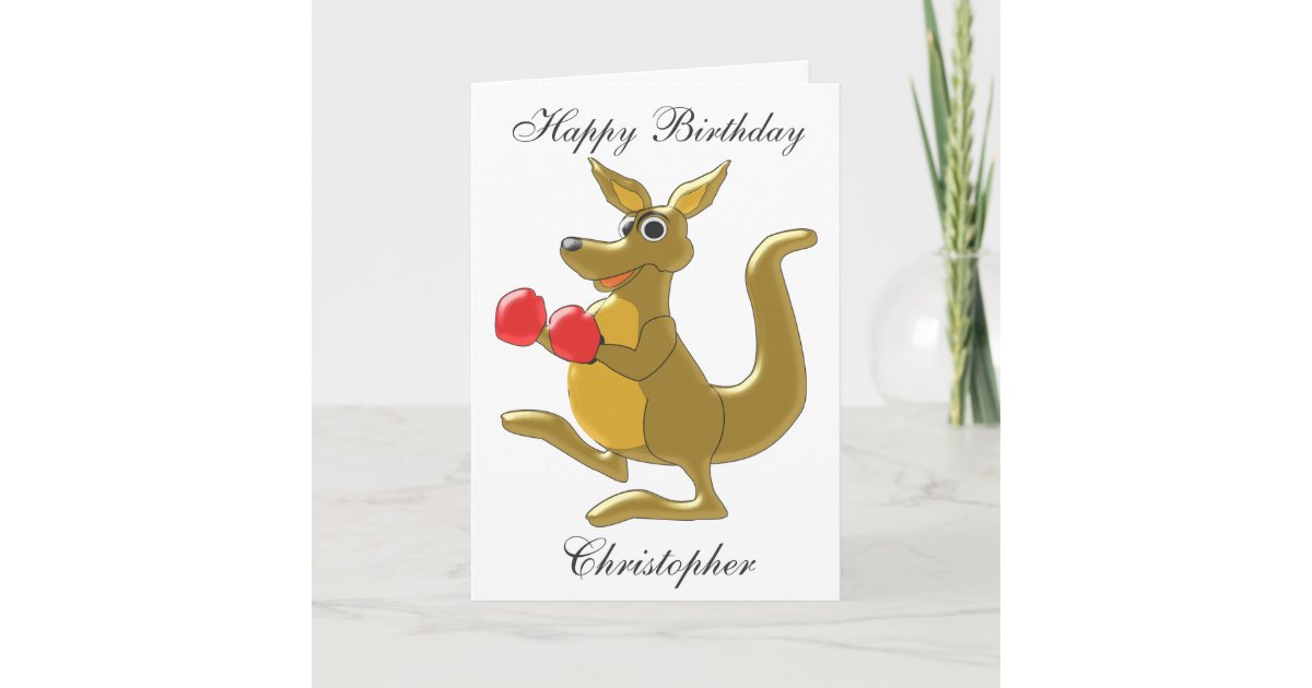 Kangaroo Birthday Card | Zazzle