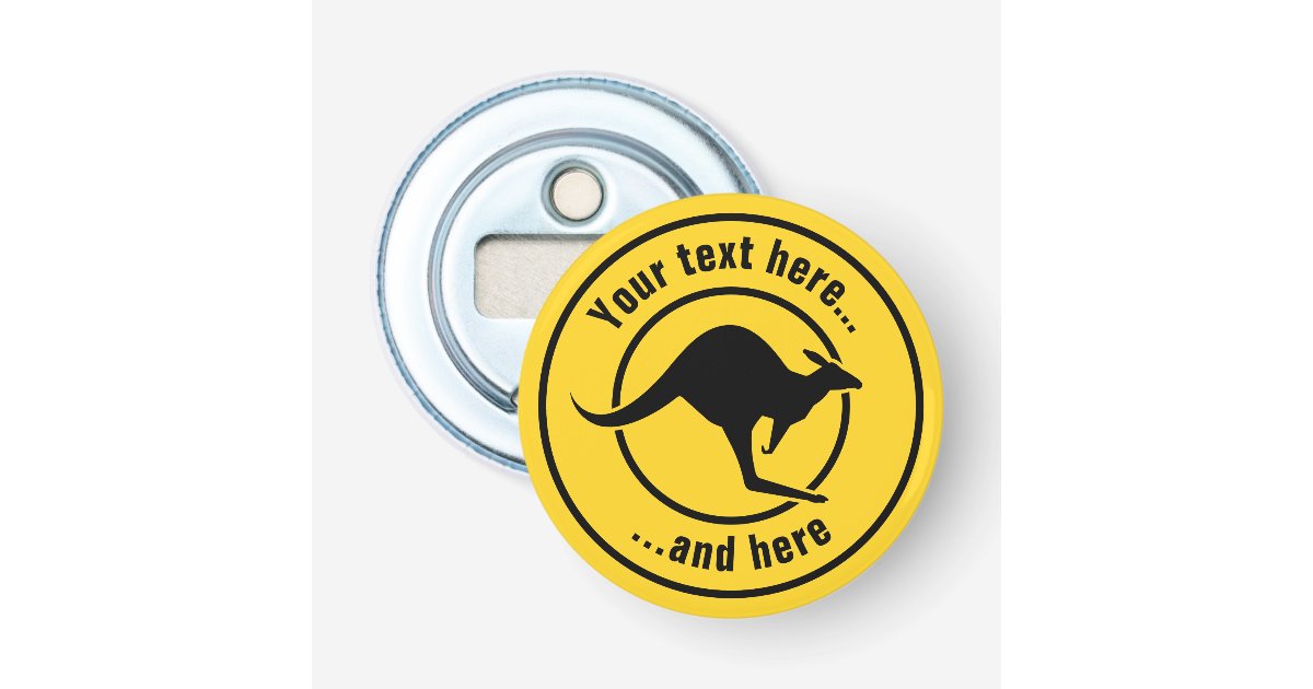 Kangaroo Icon Bottle Opener | Zazzle