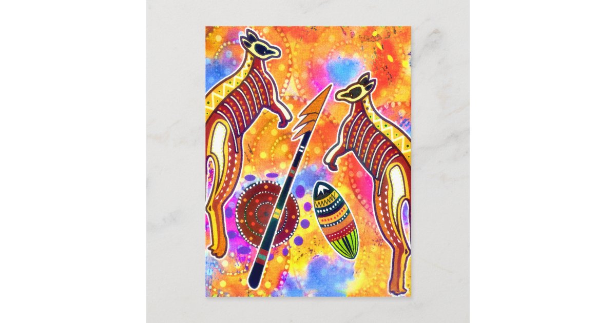 Kangaroo postcard | Zazzle