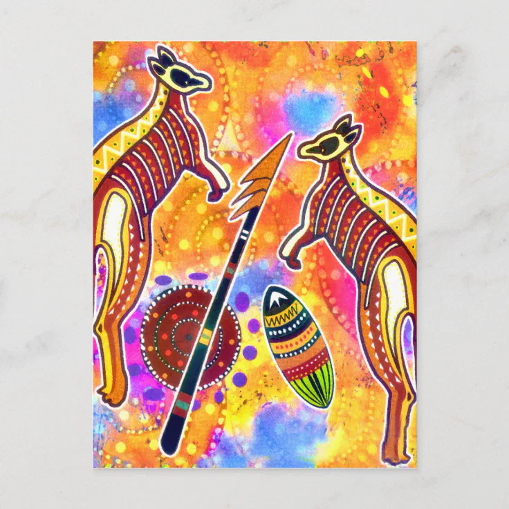 Kangaroo postcard | Zazzle