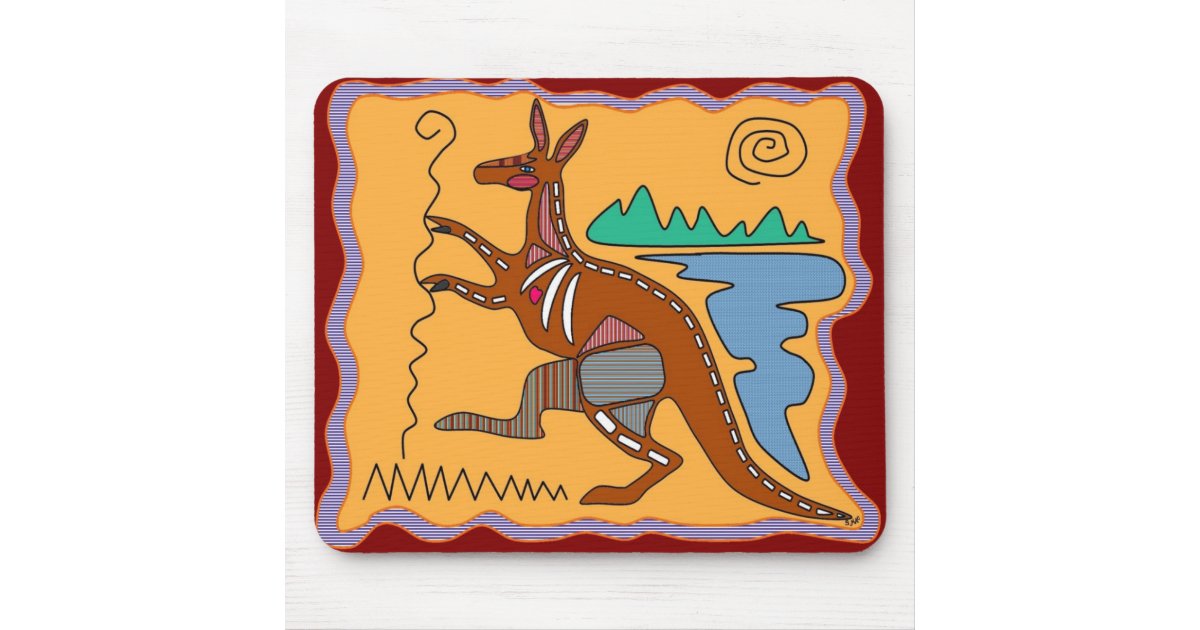 Kangaroo X-ray Art Mouse Pad | Zazzle