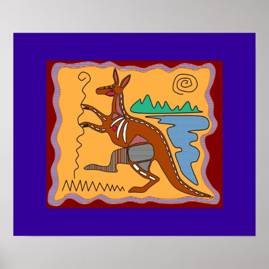 Kangaroo X-ray Art Poster | Zazzle.com