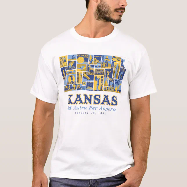 Kansas - Ad Astra Per Aspera - T-Shirt | Zazzle