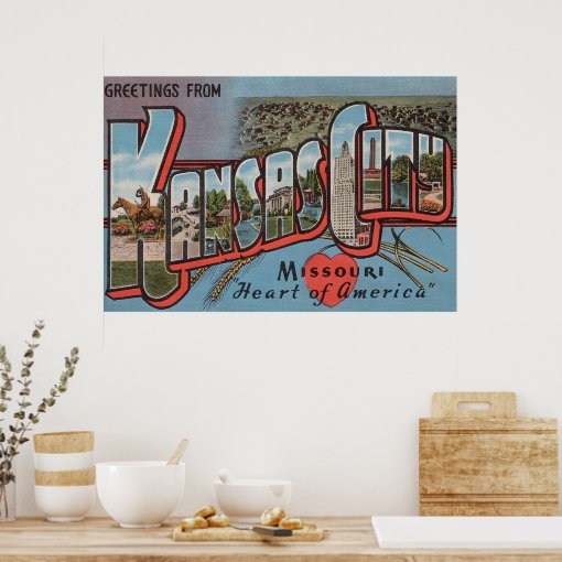Kansas City, Missouri (Heart) Poster | Zazzle