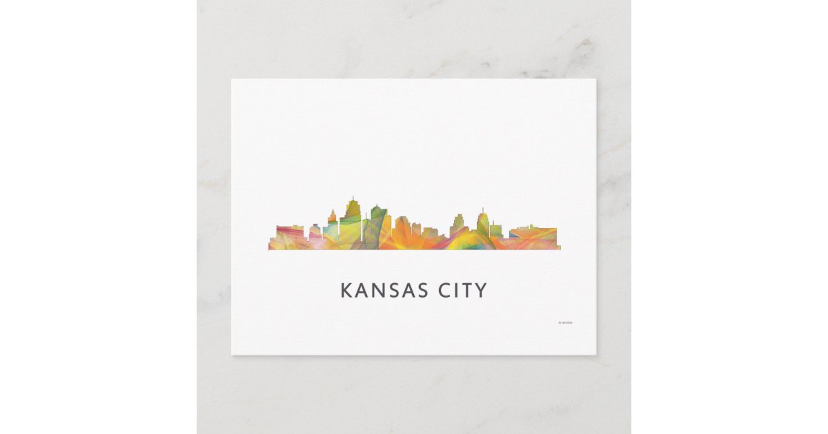 KANSAS CITY, MISSOURI SKYLINE WB1 - POSTCARD | Zazzle