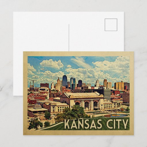 Kansas City Missouri Vintage Travel Postcard | Zazzle