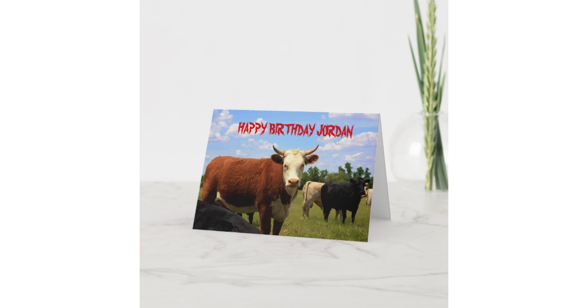 KANSAS COUNTRY COW'S Birthday Card | Zazzle