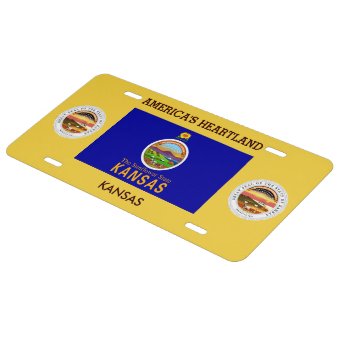Kansas Custom Front License Plate | Zazzle