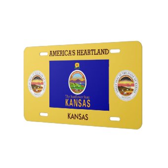 Kansas Custom Front License Plate | Zazzle