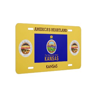 Kansas Custom Front License Plate | Zazzle
